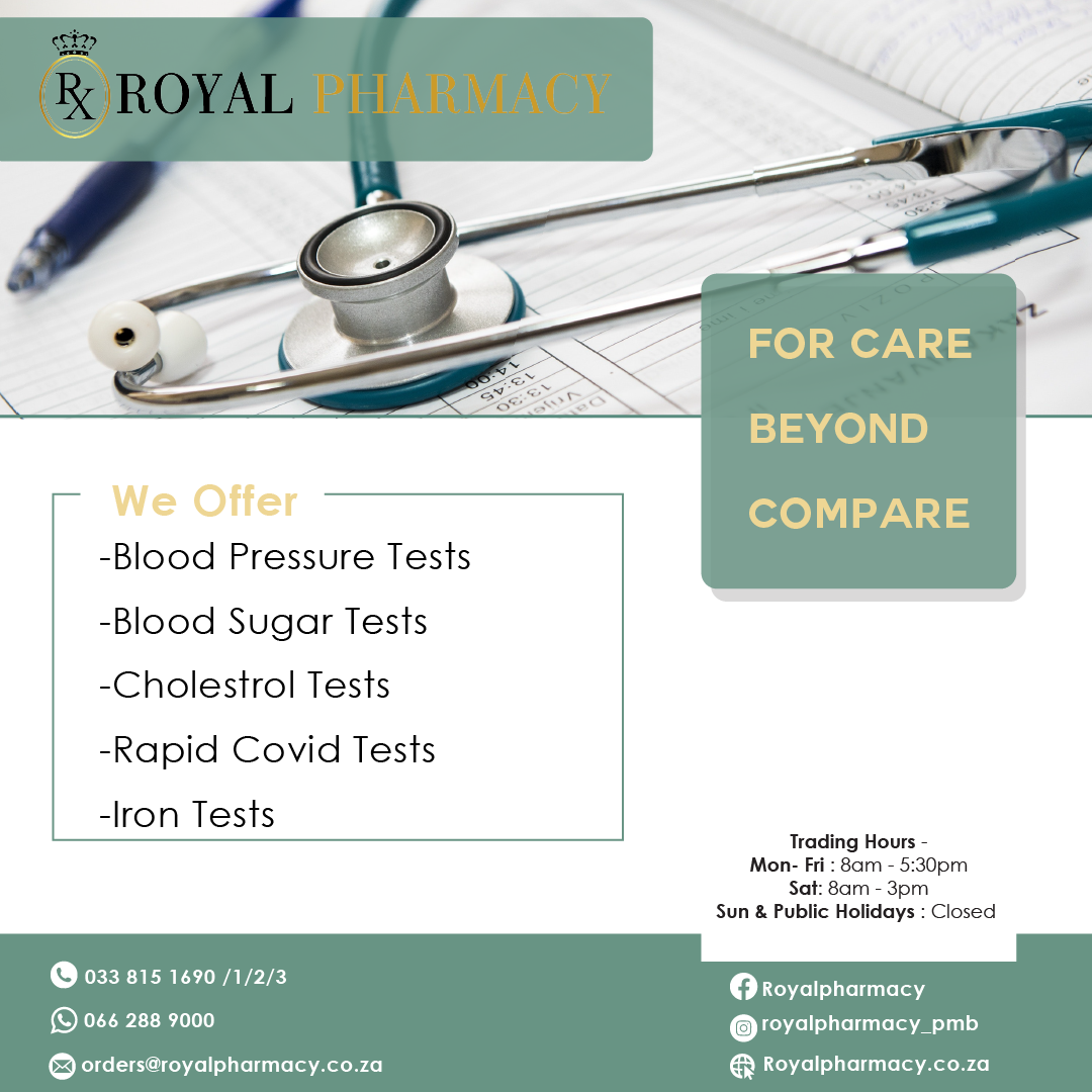 Join hands with Royal Pharmacy PMB, for a healthier future - qiniseka