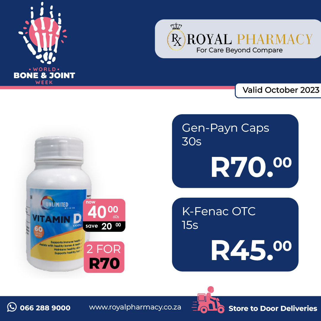 World Bone and Joint Week savings – Royal Pharmacy