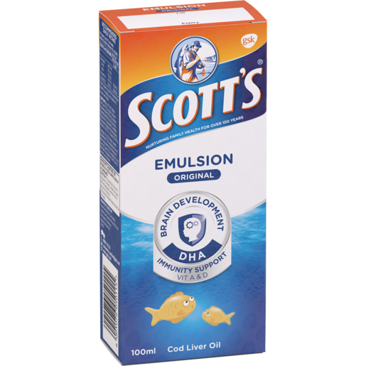 Scott’s Emulsion Cod Liver Oil Original 100ml – Royal Pharmacy